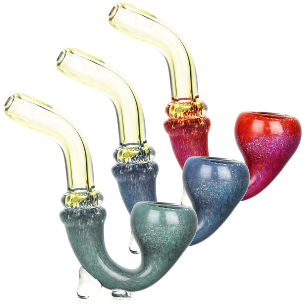 Fritted Flow Stand-up Glass Sherlock Pipe - 5″ - PP2598 - Copper ...