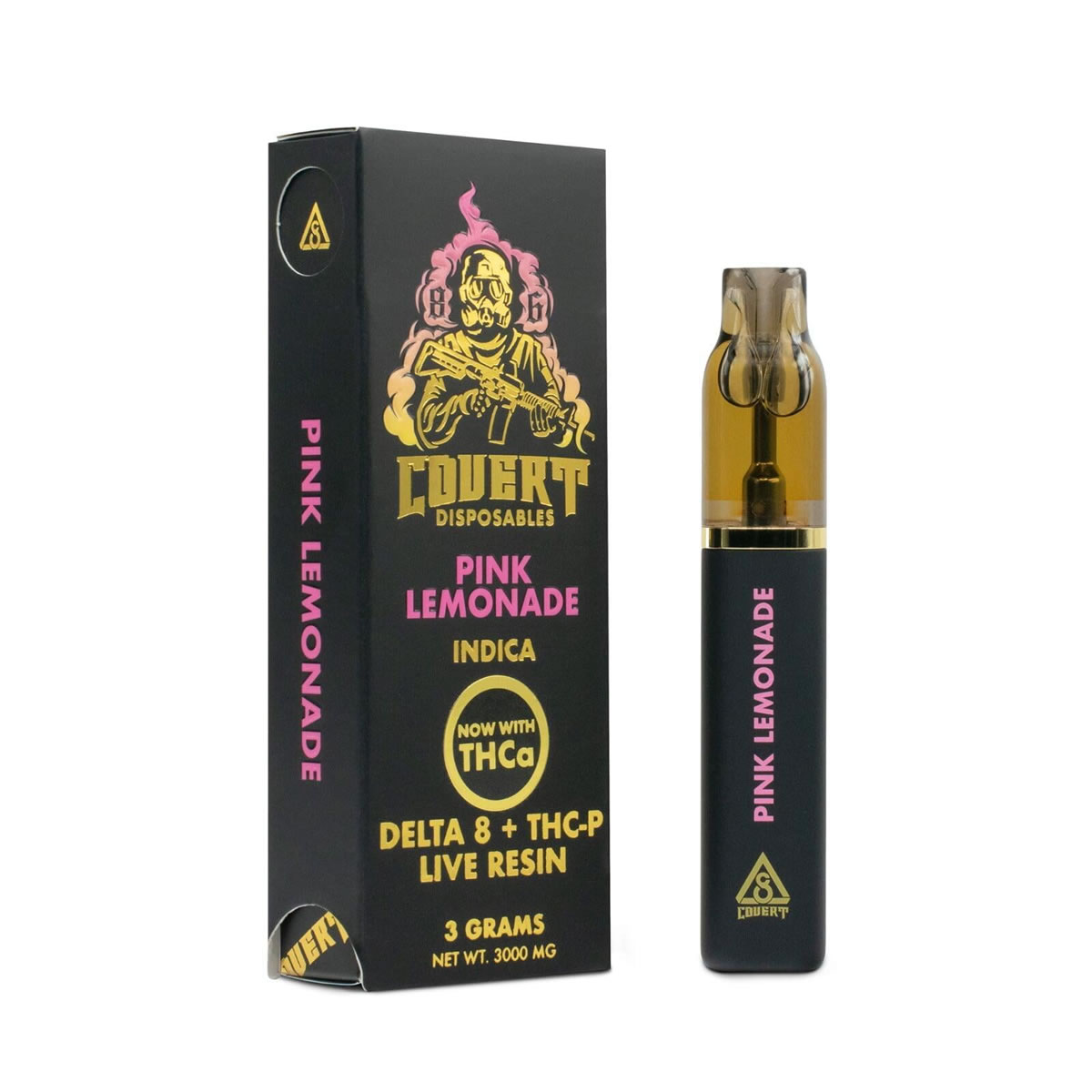 Pink Lemonade THCA + THCP + D8 Live Resin Disposable Vaporizer 3 Grams ...